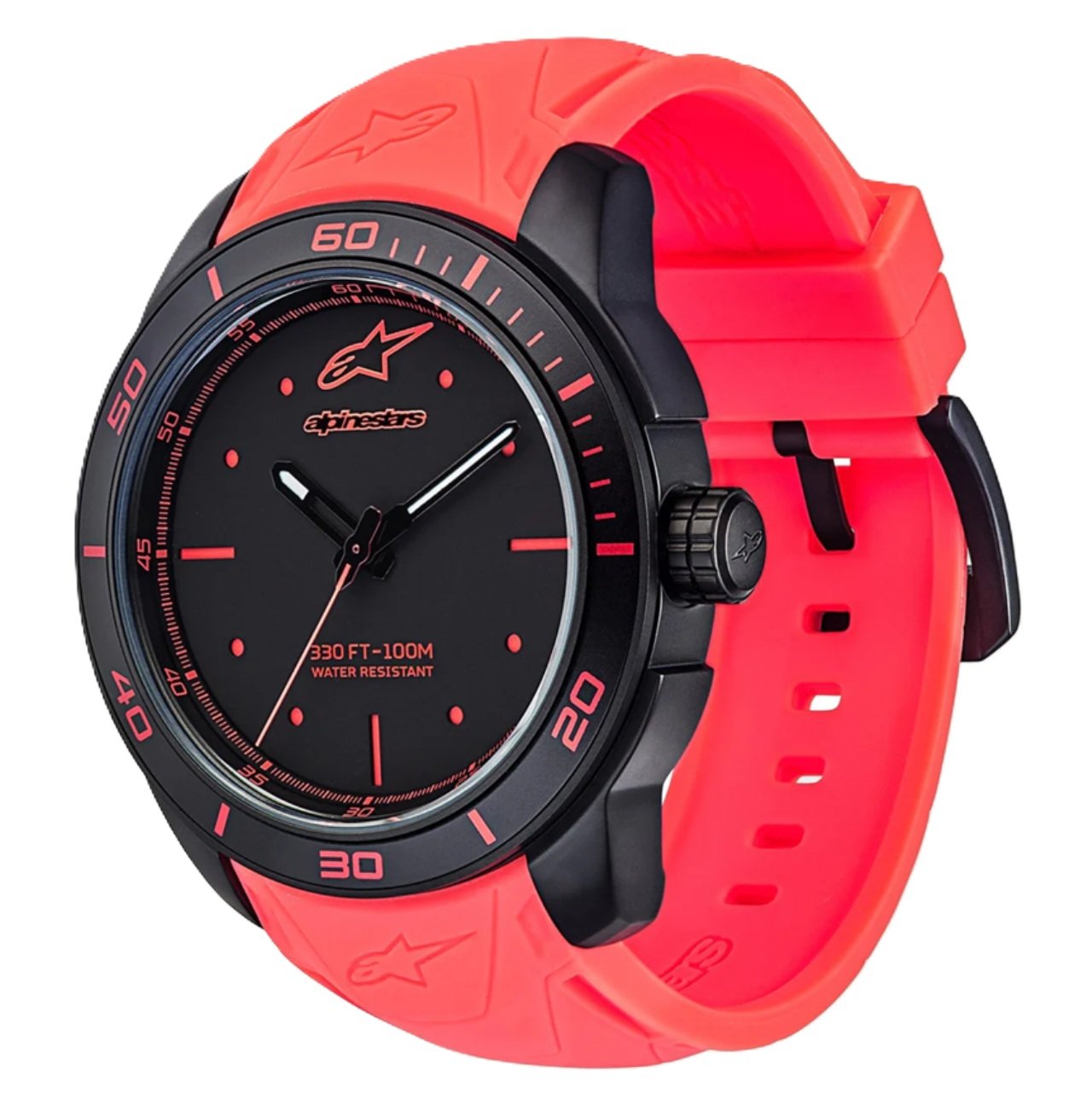 Alpinestars Tech Watch 3H 45mm Mototcross/MTB Sport Watch-Red ...